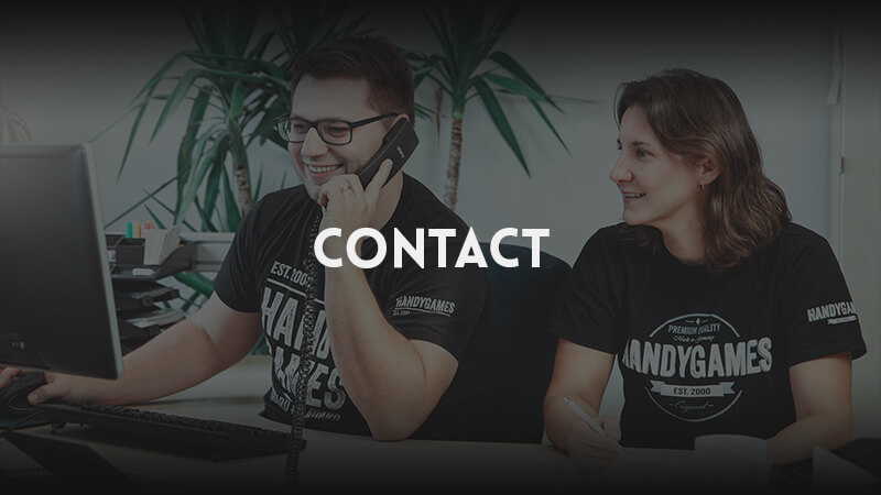 Contact | Support Info Jobs Publishing | HandyGames™